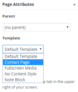 Page templates | ThemeCatcher Support