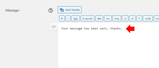 How I change the success message? | ThemeCatcher Support