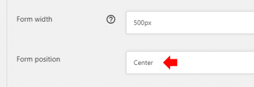 How do I center the form? | ThemeCatcher Support